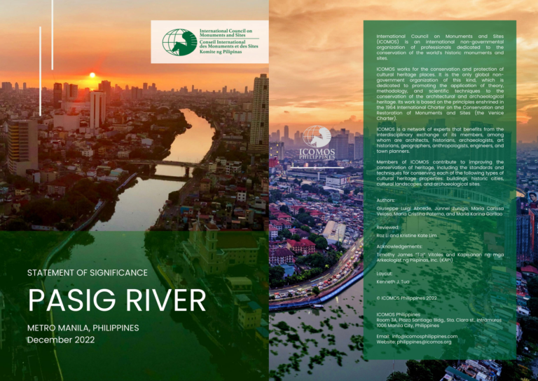 Statement of Significance for the Pasig River by ICOMOS Philippines ...