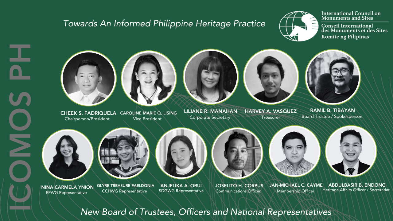 Strengthening Heritage Leadership: Welcoming the New Board and Officers of ICOMOS Philippines ...
