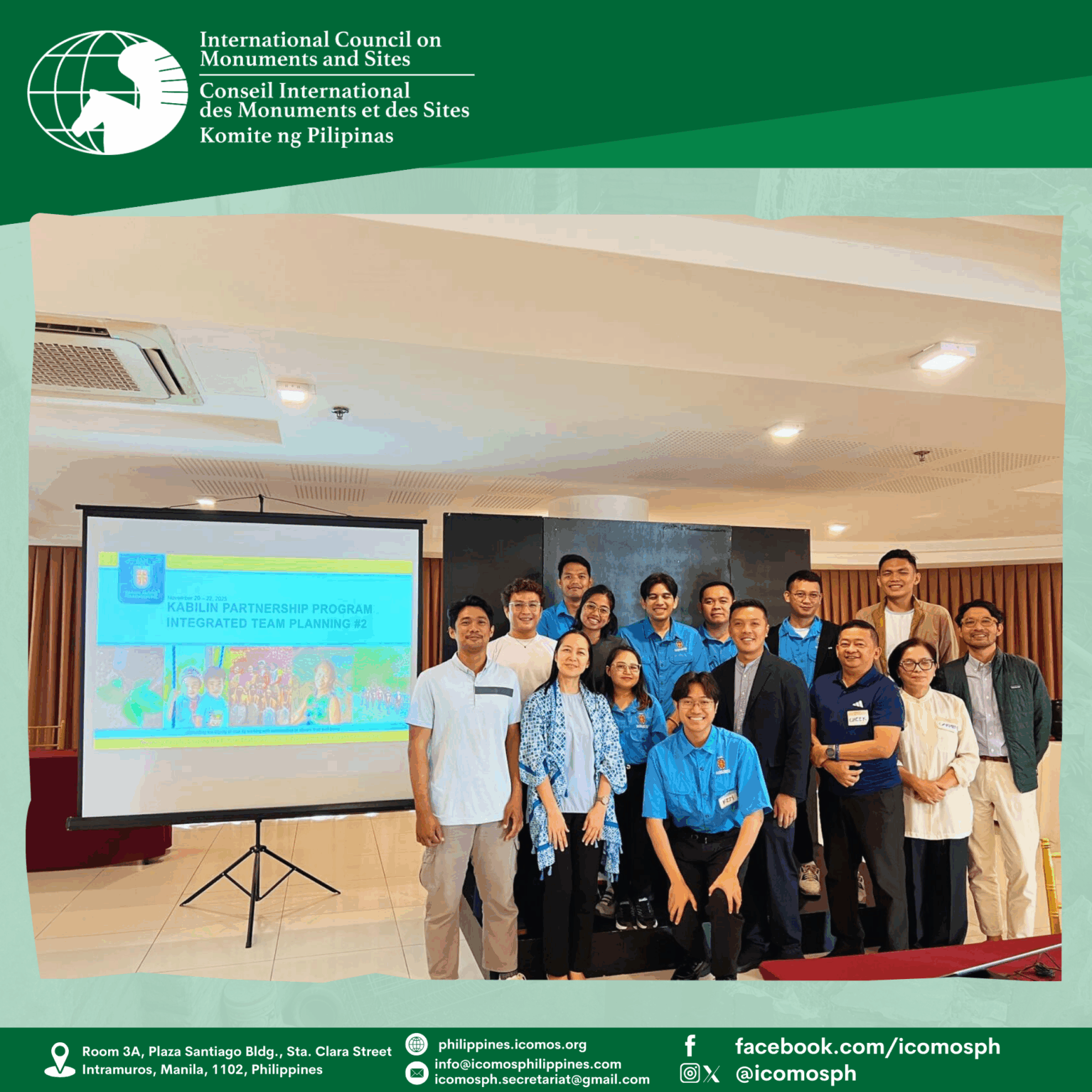 𝗞𝗮𝗯𝗶𝗹𝗶𝗻 𝗧𝗲𝗮𝗺𝘀 𝗖𝗵𝗮𝗿𝘁 𝘁𝗵𝗲 𝗣𝗮𝘁𝗵 𝗙𝗼𝗿𝘄𝗮𝗿𝗱: 𝟮𝟬𝟮𝟲–𝟮𝟬𝟮𝟵 𝗣𝗹𝗮𝗻𝘀 𝗦𝗲𝘁 𝗶𝗻 𝗖𝗲𝗯𝘂 – ICOMOS Philippines